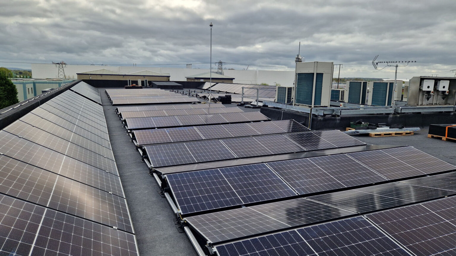 Limerick office rooftop Solar System - Kirby Group